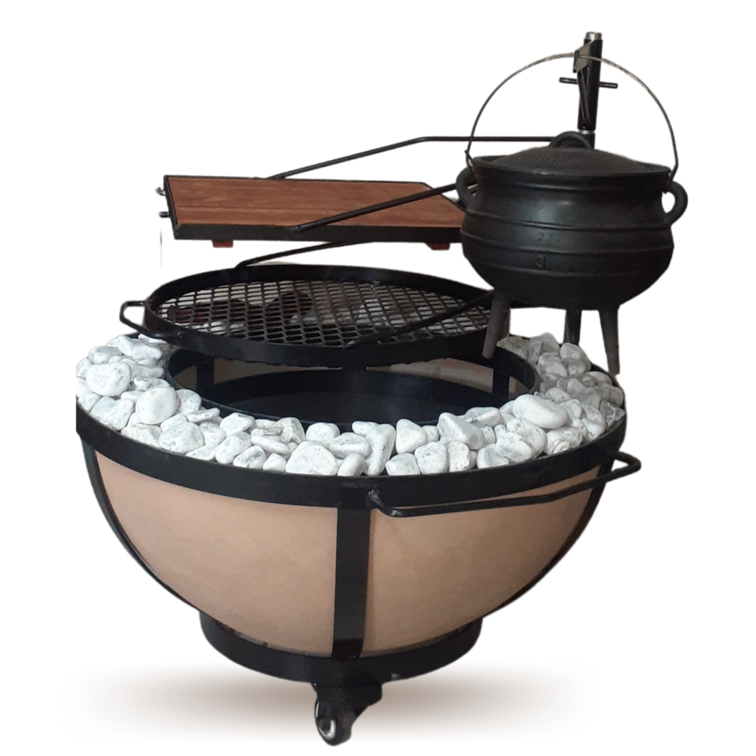 Large Concrete Boma Including Wheels – The Braai Warehouse